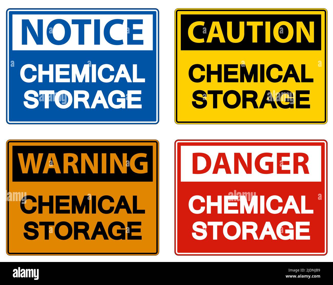 Label Chemical Storage Sign On White Background Stock Vector Image ...