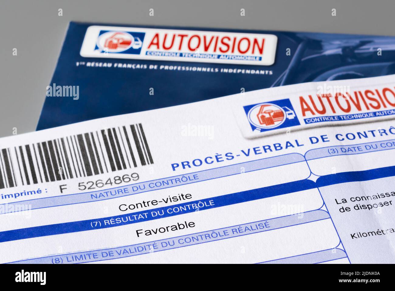 Technical inspection report in France Stock Photo - Alamy