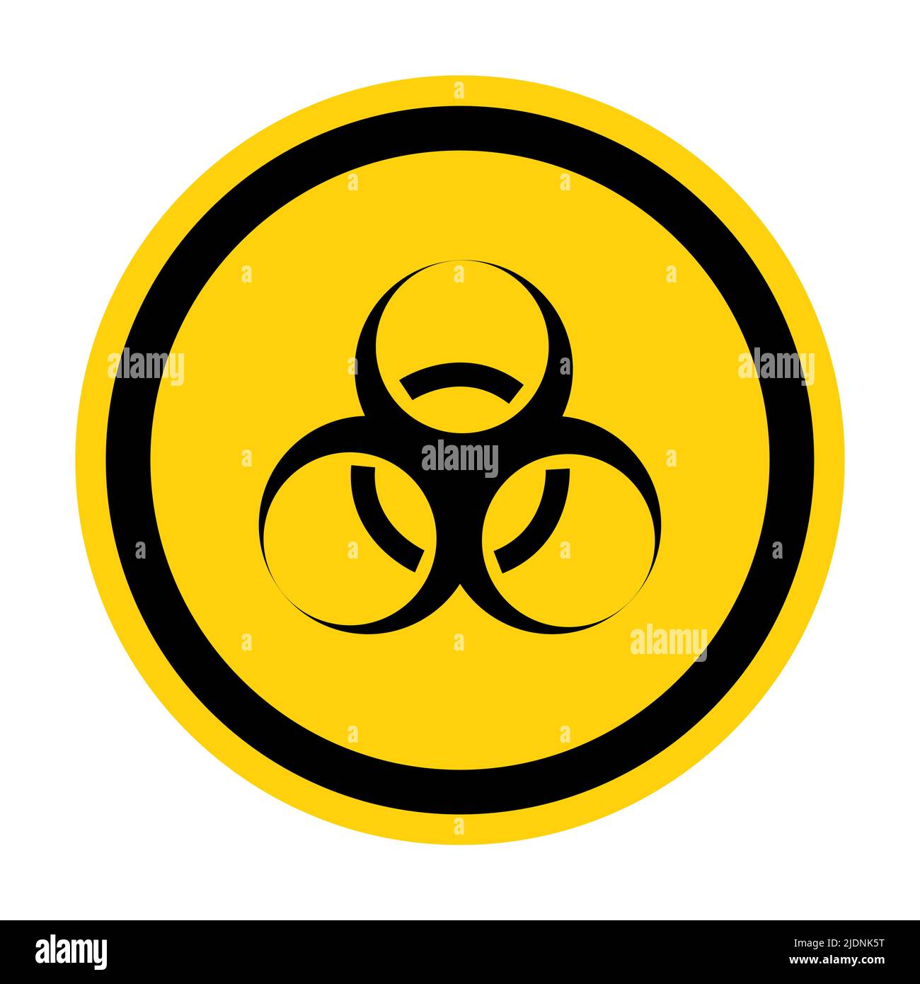 Beware Biological Hazard Symbol Isolate On White Background,Vector ...