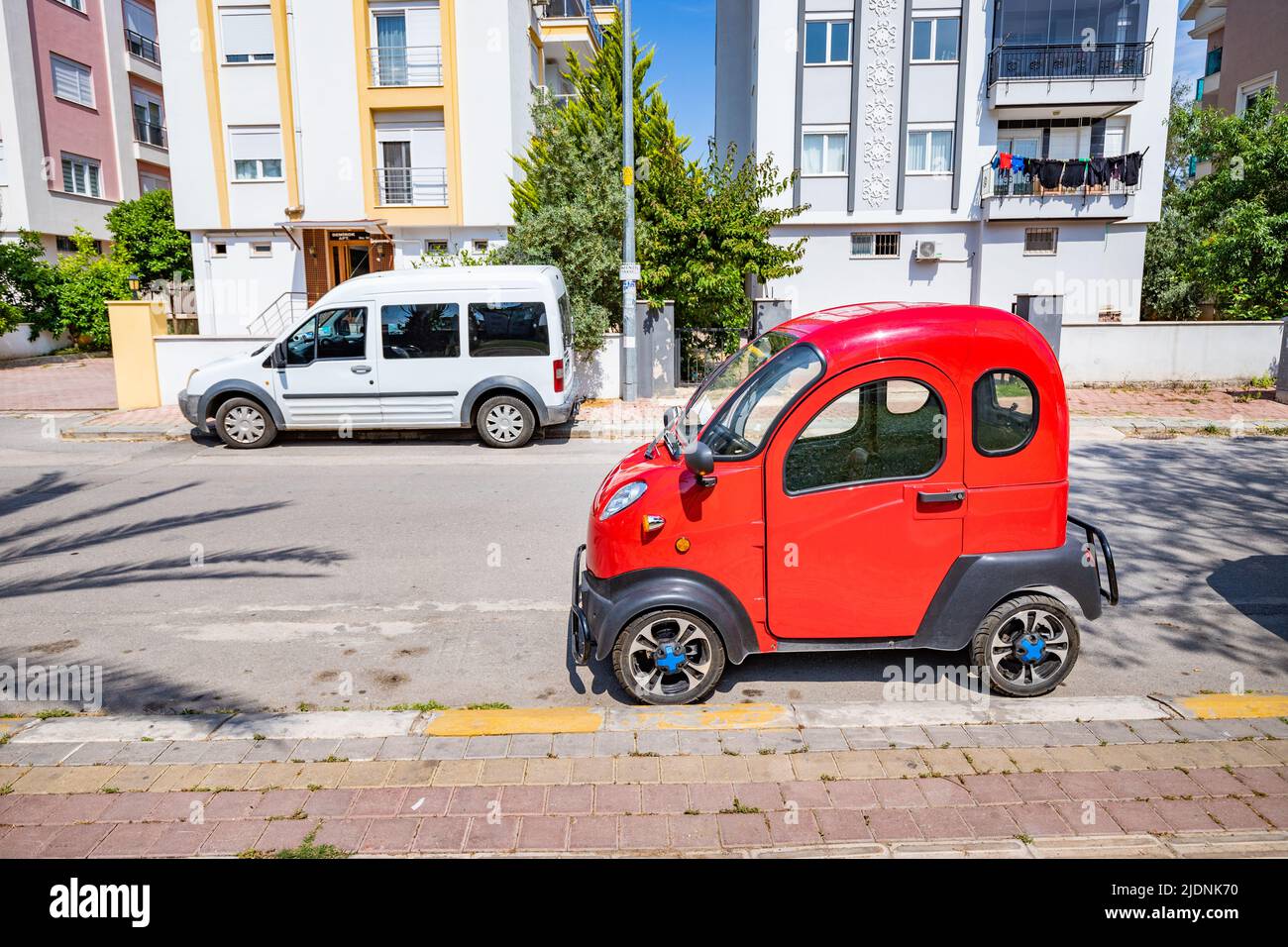 20 May 2022, Antalya, Turkey: Chinese Regal Raptor Motors model K5 mini ...