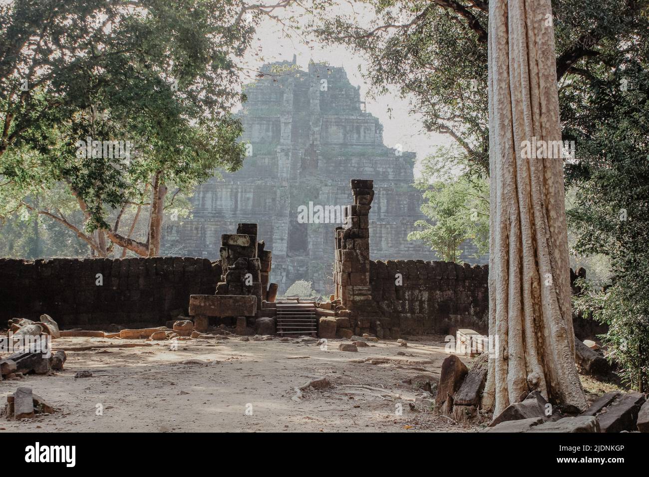 Koh Ker Temple in Cambodia Stock Photo - Alamy