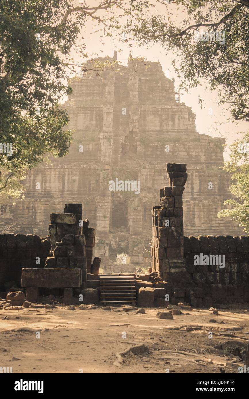 Koh Ker Temple in Cambodia Stock Photo - Alamy