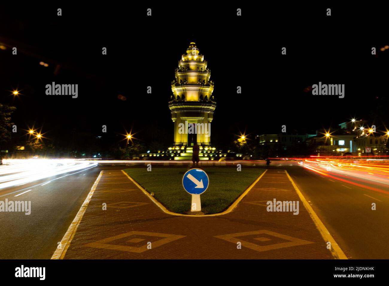 Cambodia Independence Monument Stock Photo - Alamy