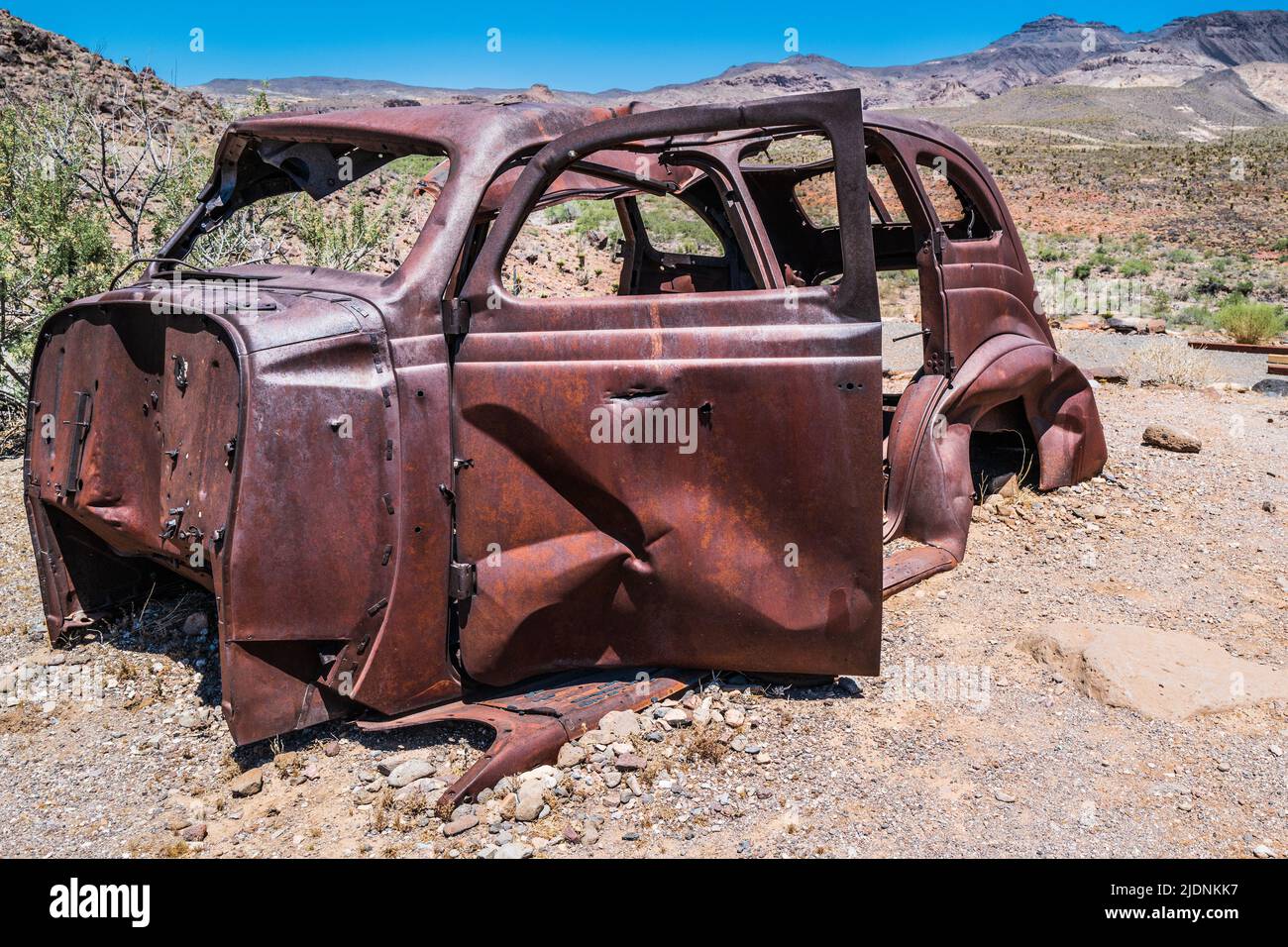 Vintage wreck on Route 66, Arizona Stock Photo - Alamy