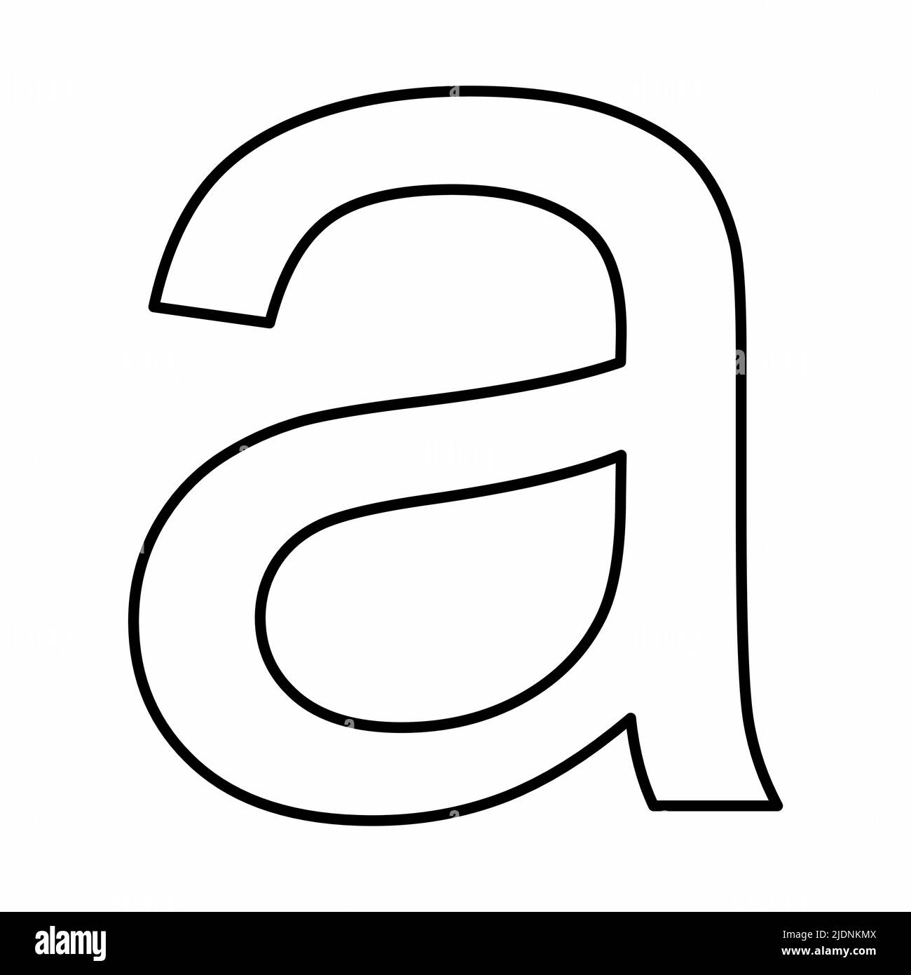 The Letter A In Black And White