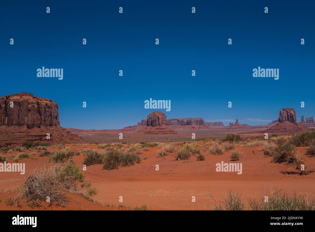 Mitten Buttes and Mesas of Monument Valley Navajo Tribal Park, Utah ...