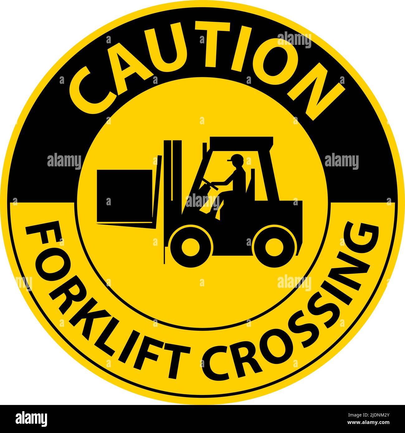 Caution road crossing Stock Vector Images - Alamy