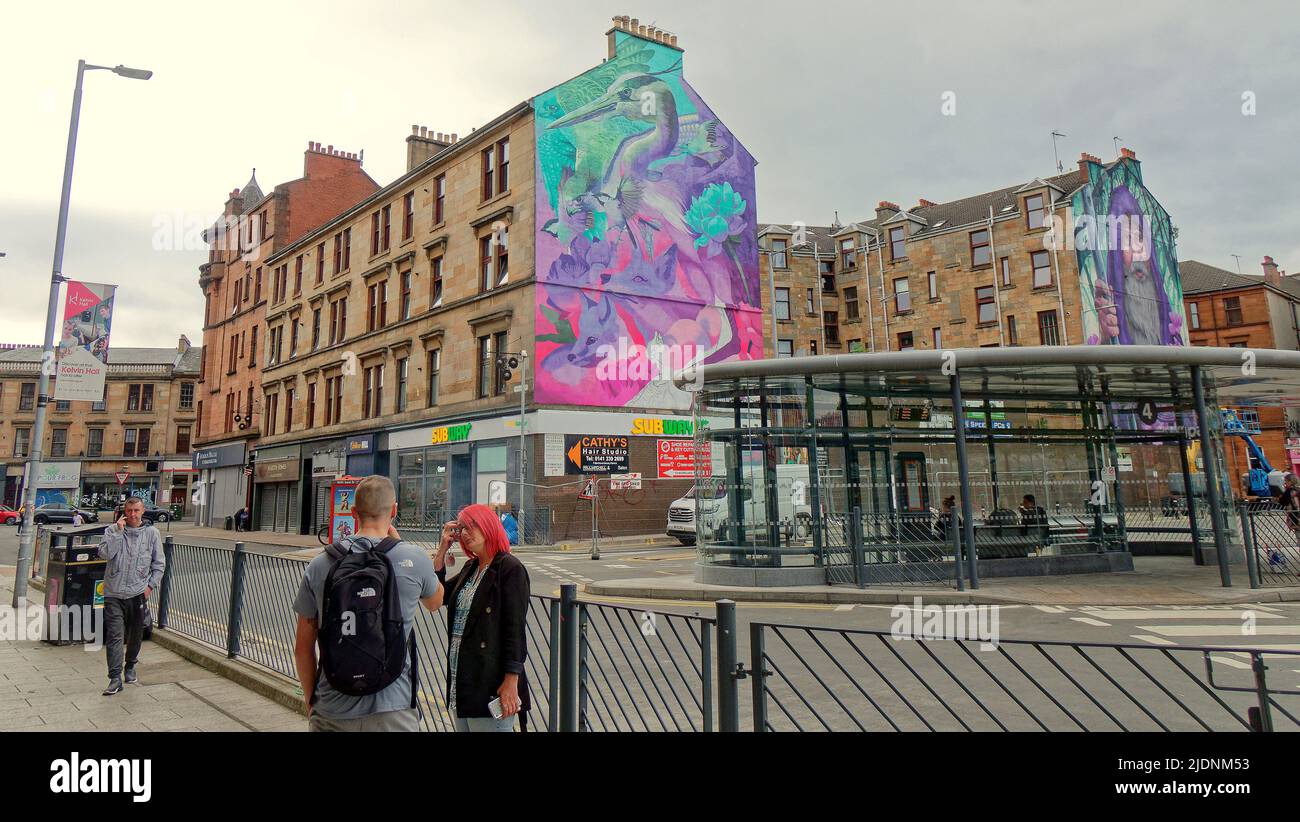 Glasgow, Scotland, UK 22nd June, 2022. Merlin returns to partick at the ...