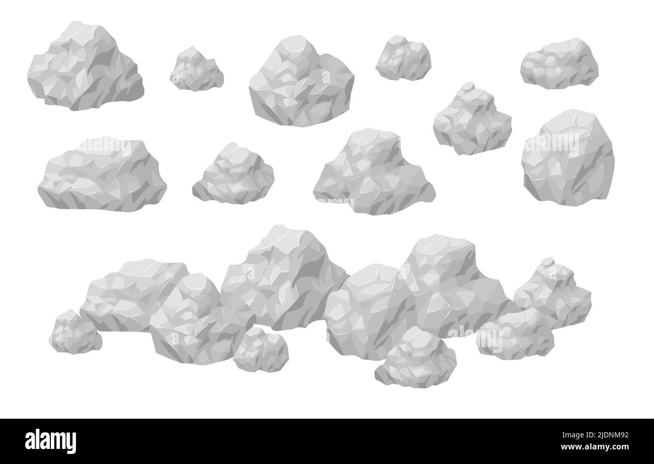 Stones rocks rocky Stock Vector Images - Alamy