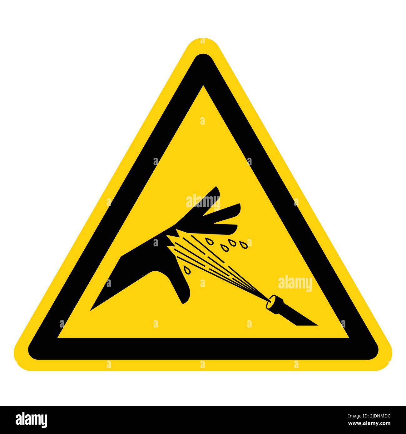 Skin Puncture Pressurized Water Jet Symbol Sign Isolate On White ...