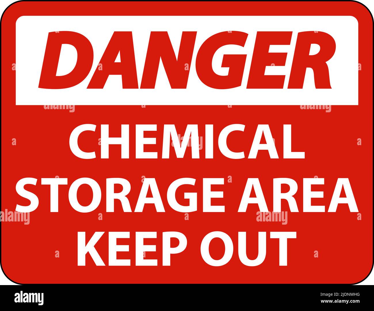Danger Chemical Storage Area Keep Out Sign Stock Vector Image & Art - Alamy