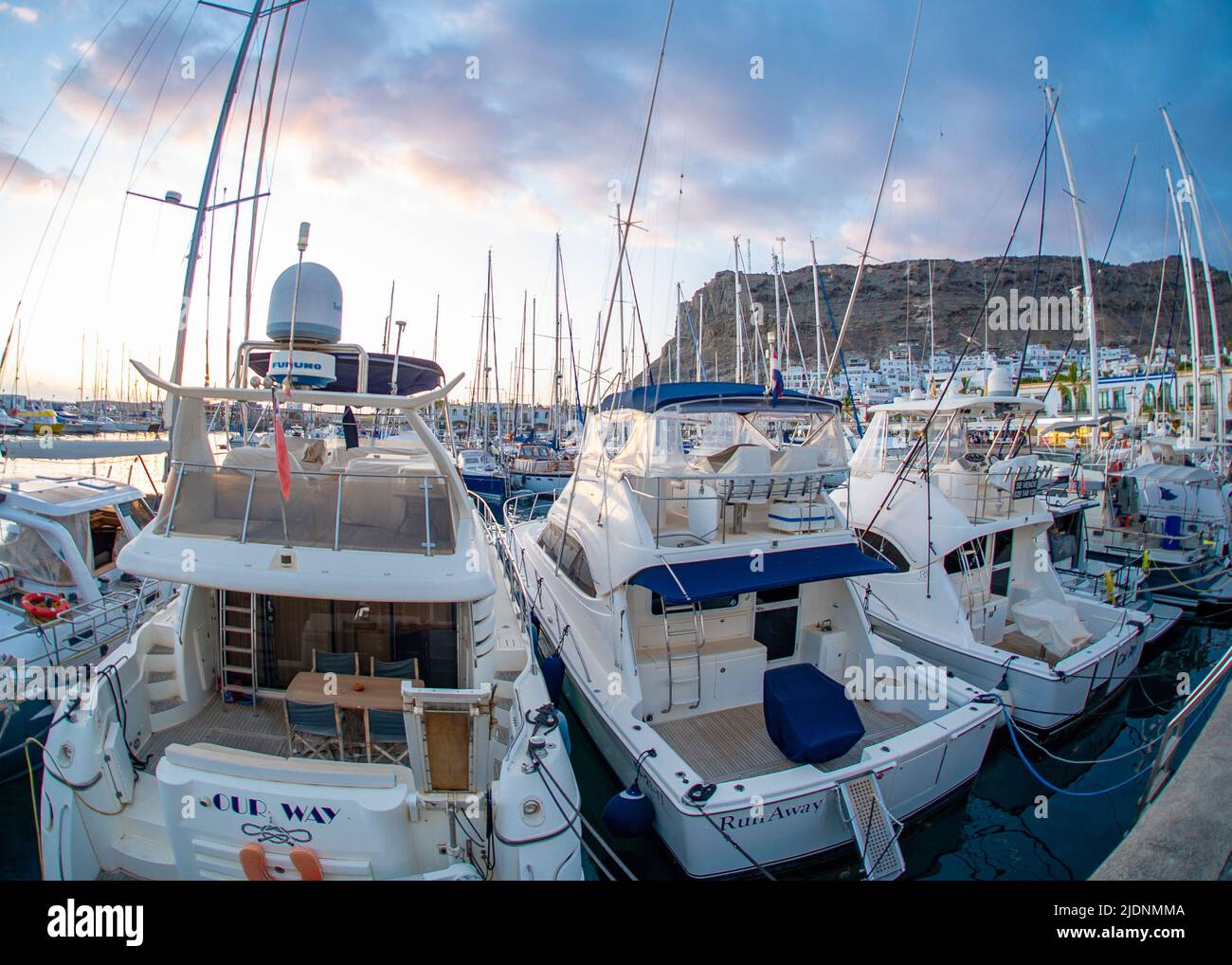 February 3 2022 Puerto de Mogan Canary Island one of the most beautiful ...