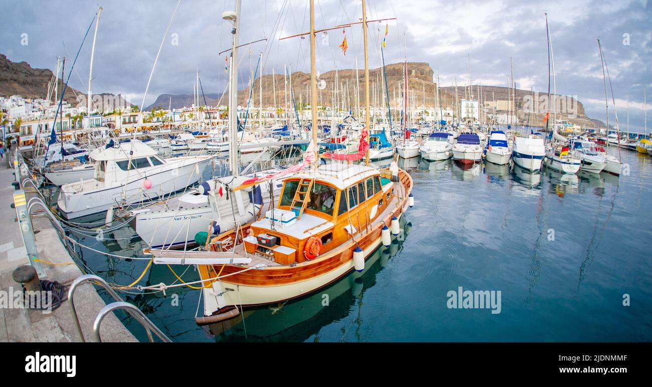 February 3 2022 Puerto de Mogan Canary Island one of the most beautiful ...