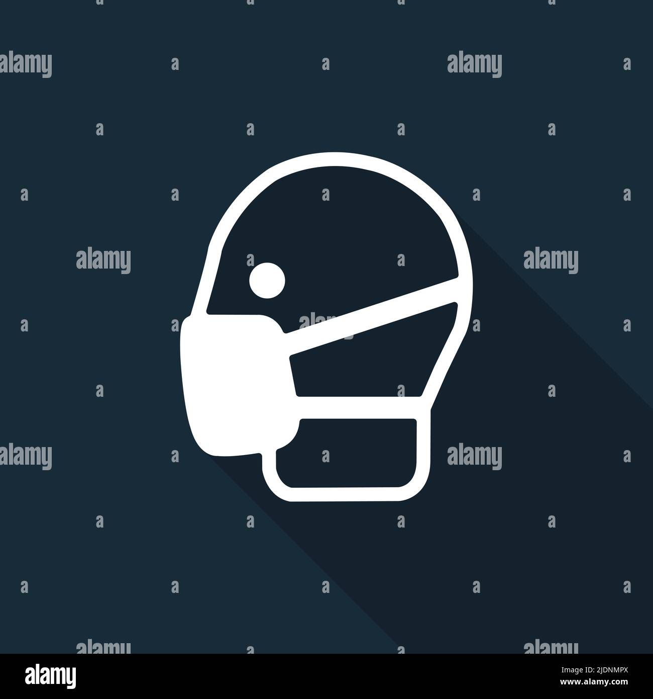 Symbol wear masks Sign on black background,vector illustration Stock ...