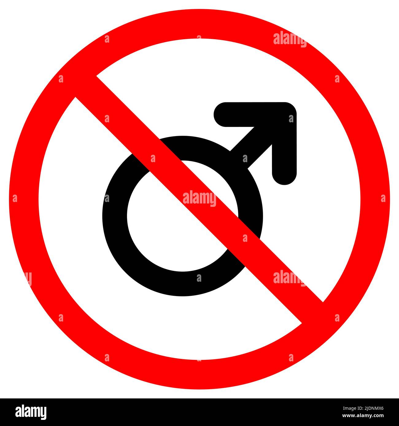 No Male Symbol Sign Isolate On White Background,Vector Illustration EPS ...