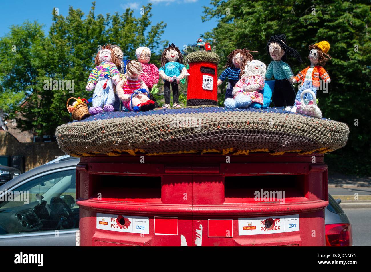 Ickenham post box toppers hi-res stock photography and images - Alamy