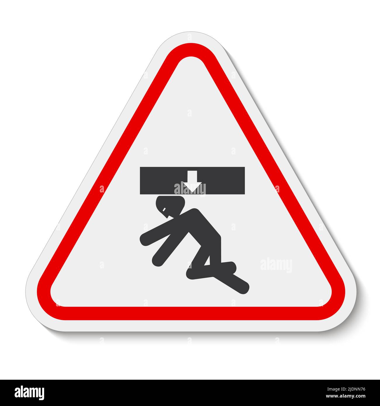 Body Crush Force From Above Symbol Sign, Vector Illustration, Isolate ...