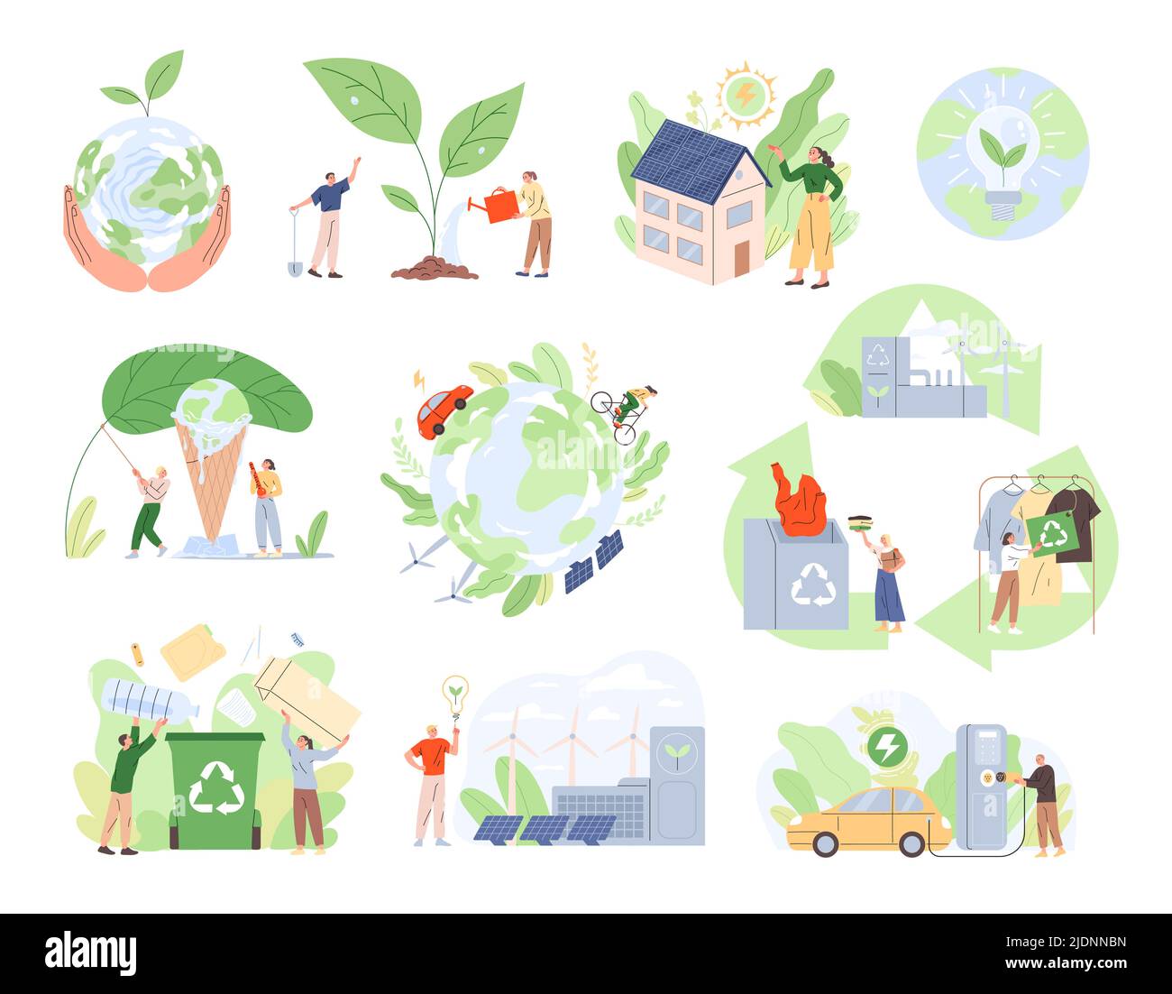 Saving planet climate change Stock Vector Images - Alamy