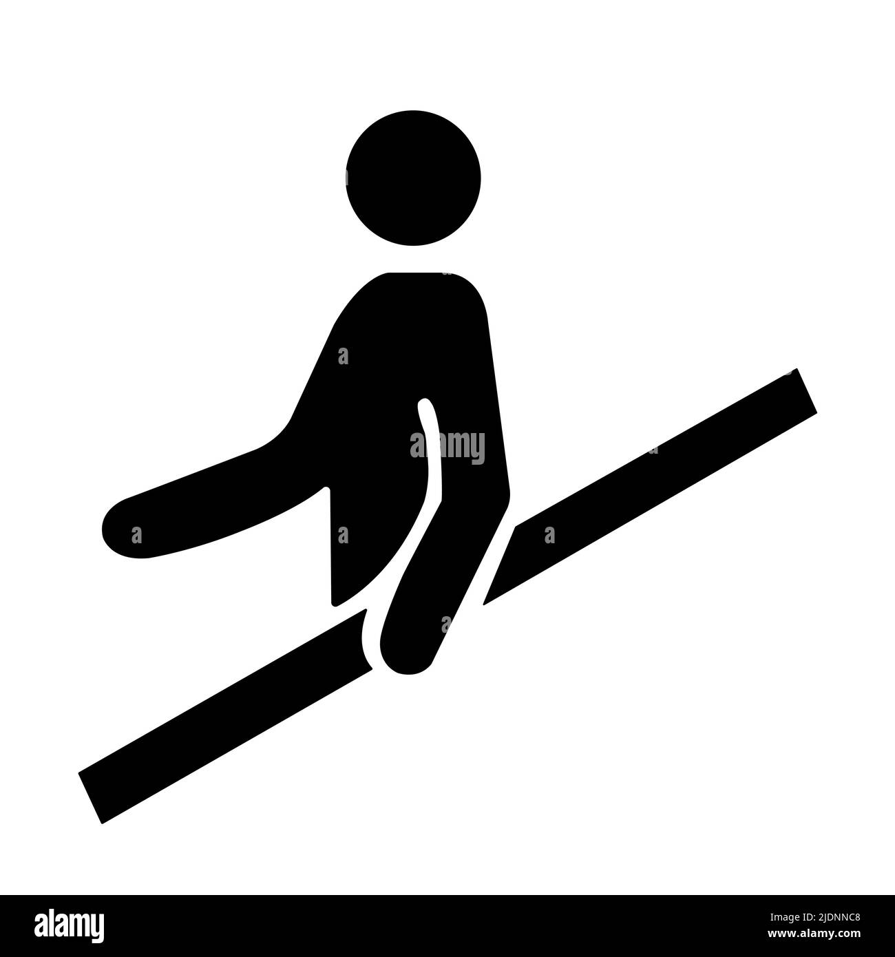 PPE Icon.Use Handrail Symbol Sign Isolate On White Background,Vector ...