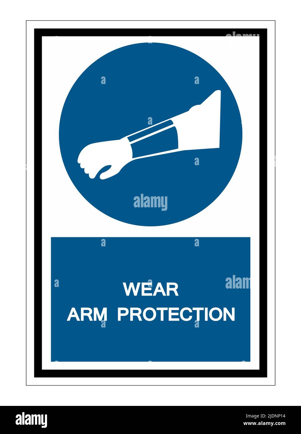 Symbol Wear Arm Protection Sign Isolate On White Background,Vector ...