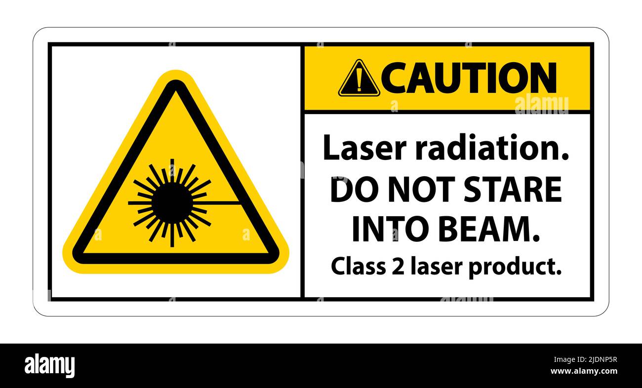 Caution Laser radiation,do not stare into beam,class 2 laser product ...