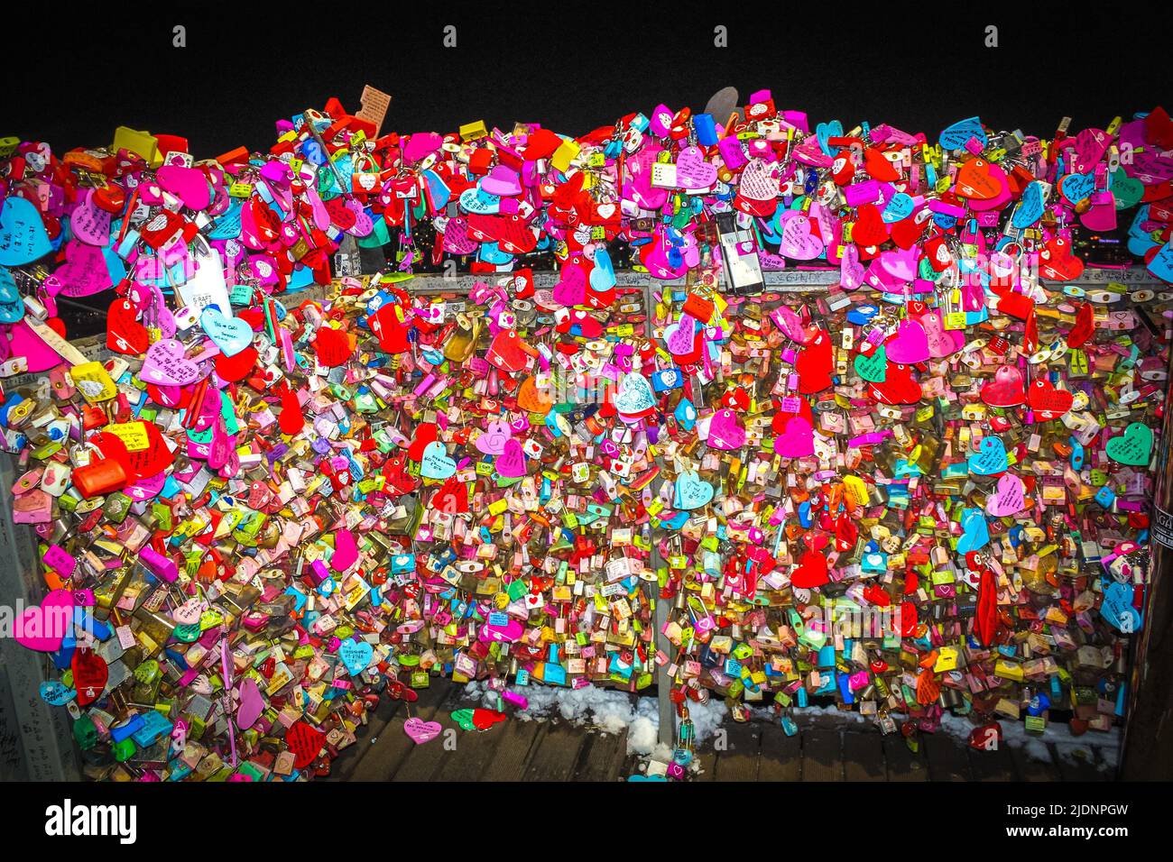 Heart locker in N Tower, Seoul South Korea Stock Photo - Alamy