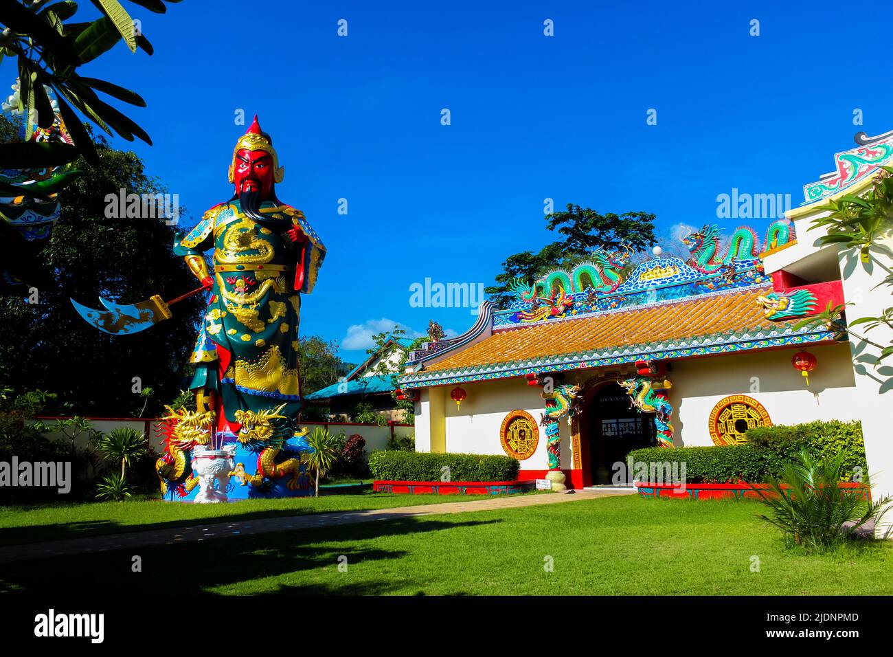 Hainan Temple in Ko Samui Stock Photo - Alamy