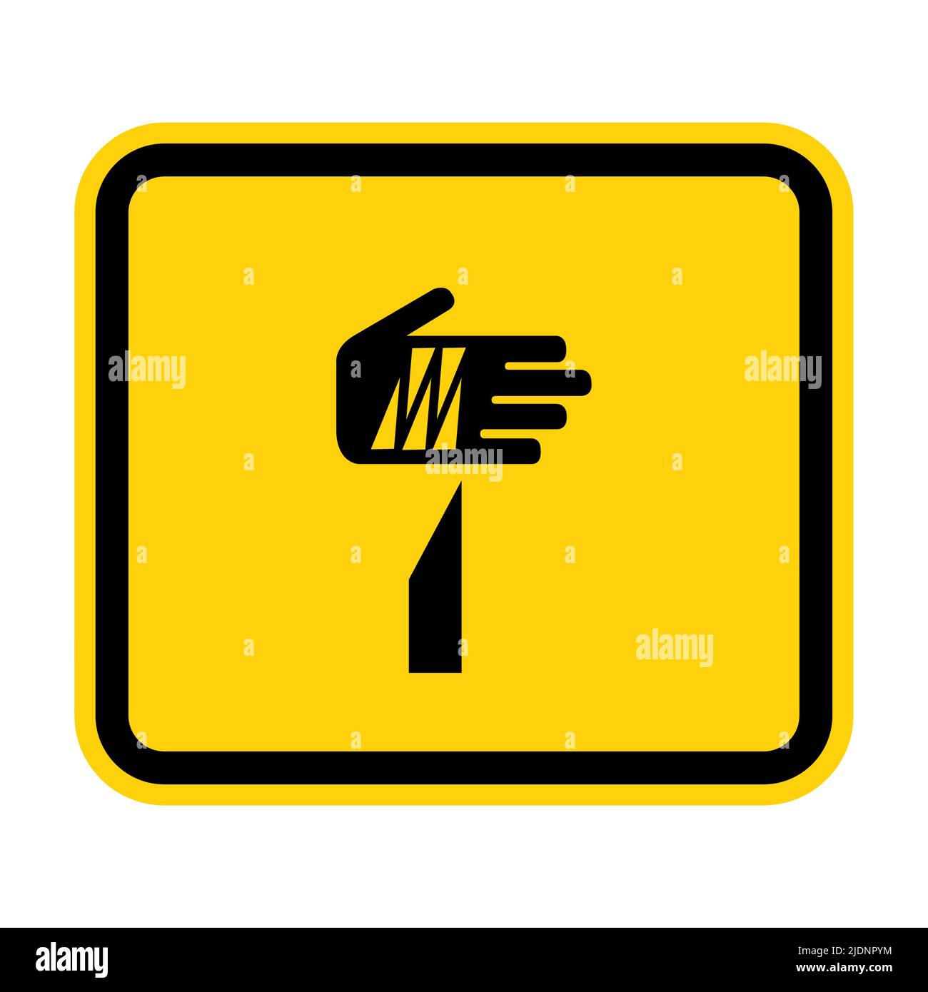 Beware Sharp Elements Symbol Isolate On White Background,Vector ...