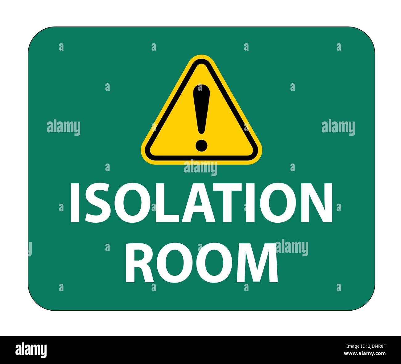 Isolation room sign On White Background,Vector Illustration EPS.10 ...
