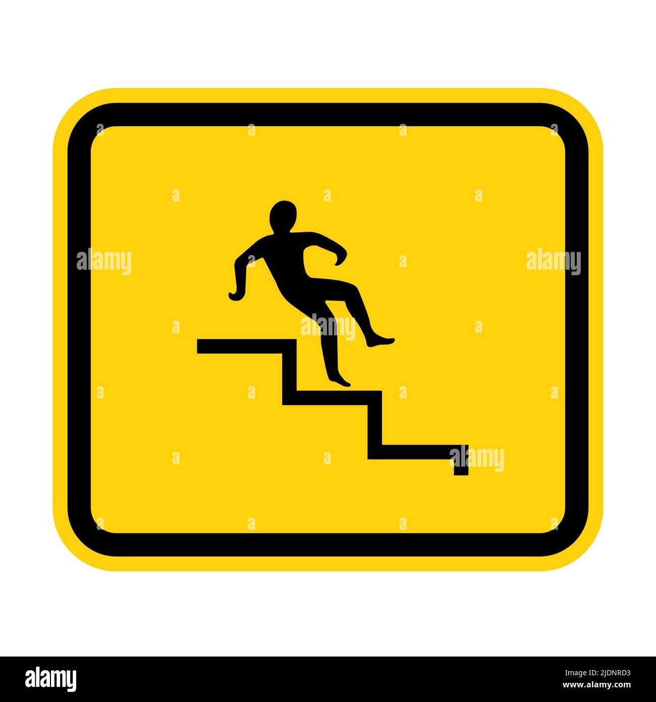 Beware Step Symbol Isolate On White Background,Vector Illustration EPS ...