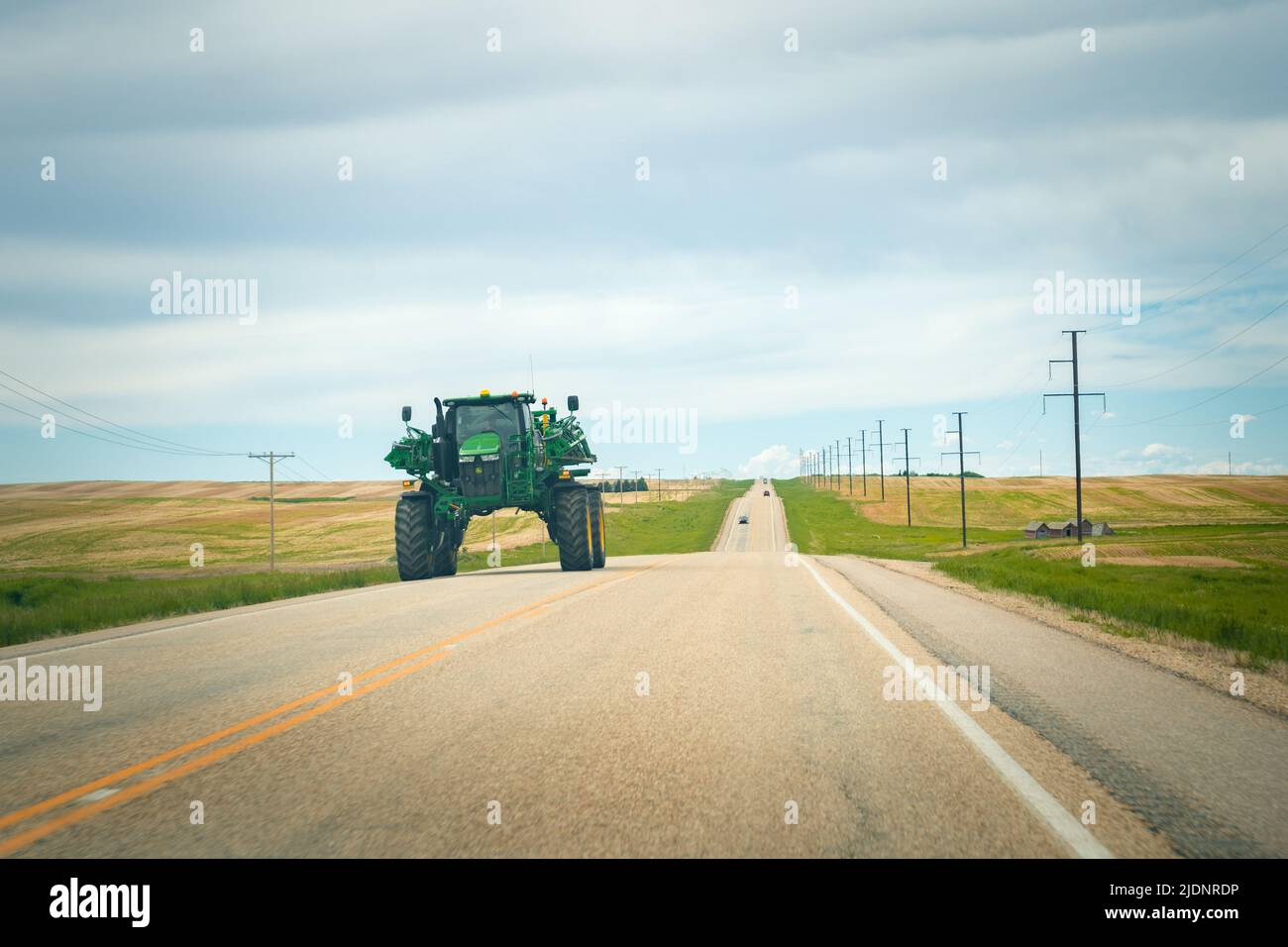 Monster truck on the road in countryside Stock Photo - Alamy