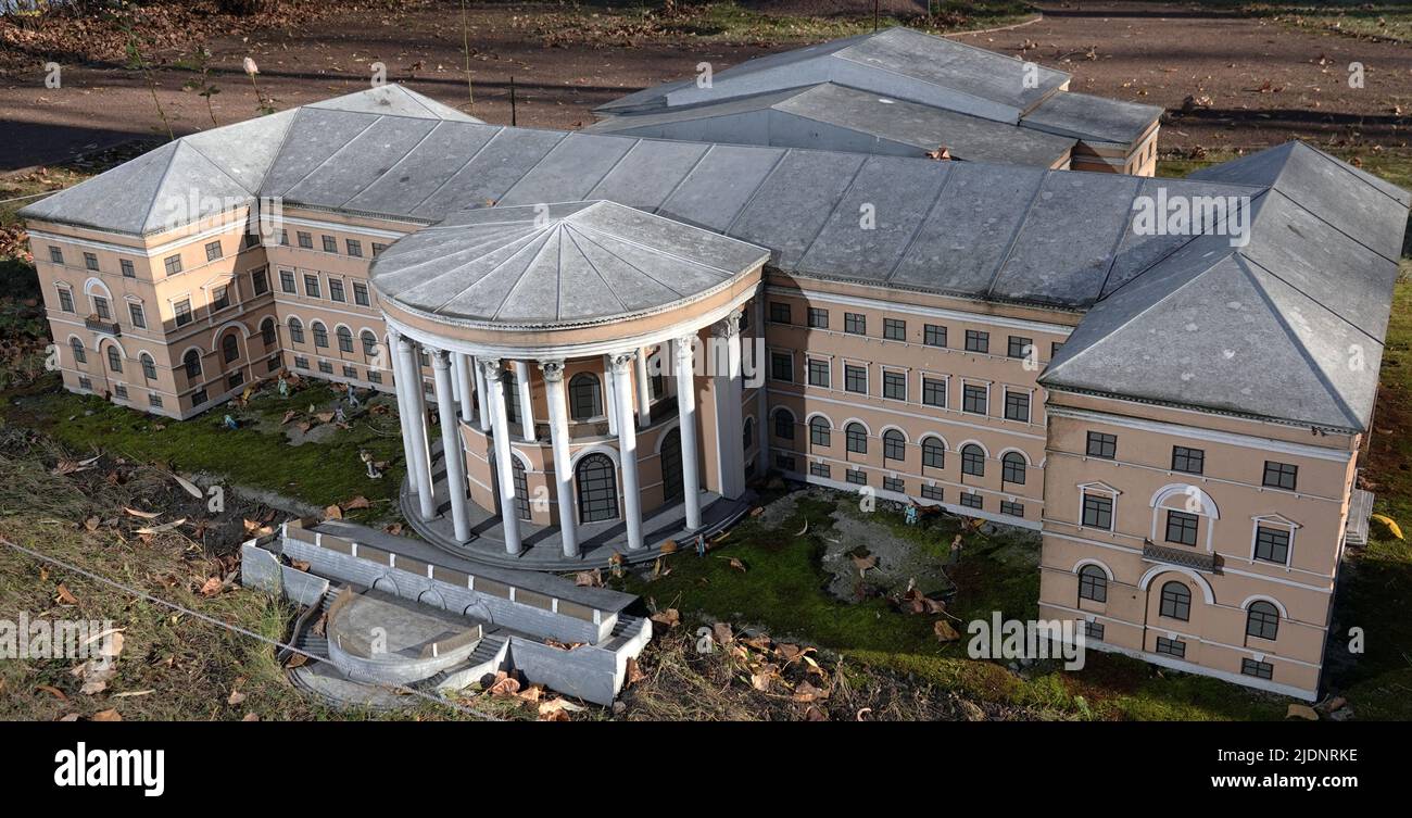 Kiev, Ukraine November 11, 2021: Museum of Miniatures - the building of ...