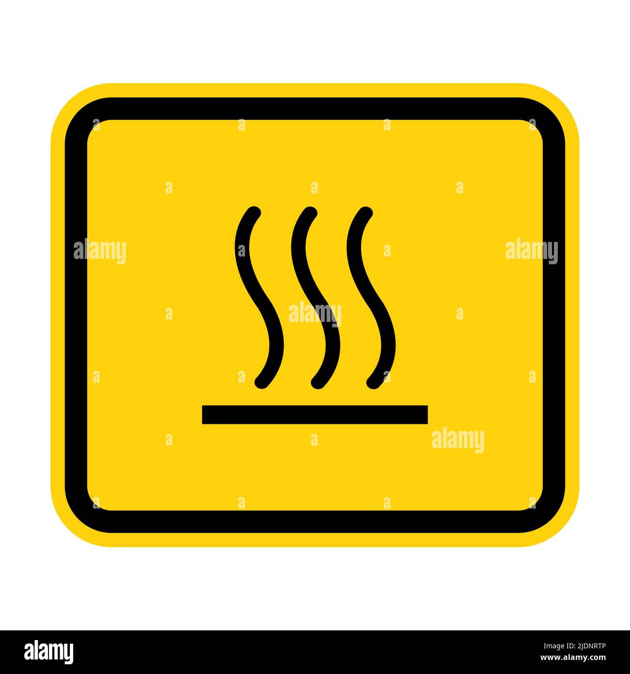 Beware Hot Symbol Sign Isolate On White Background,Vector Illustration ...