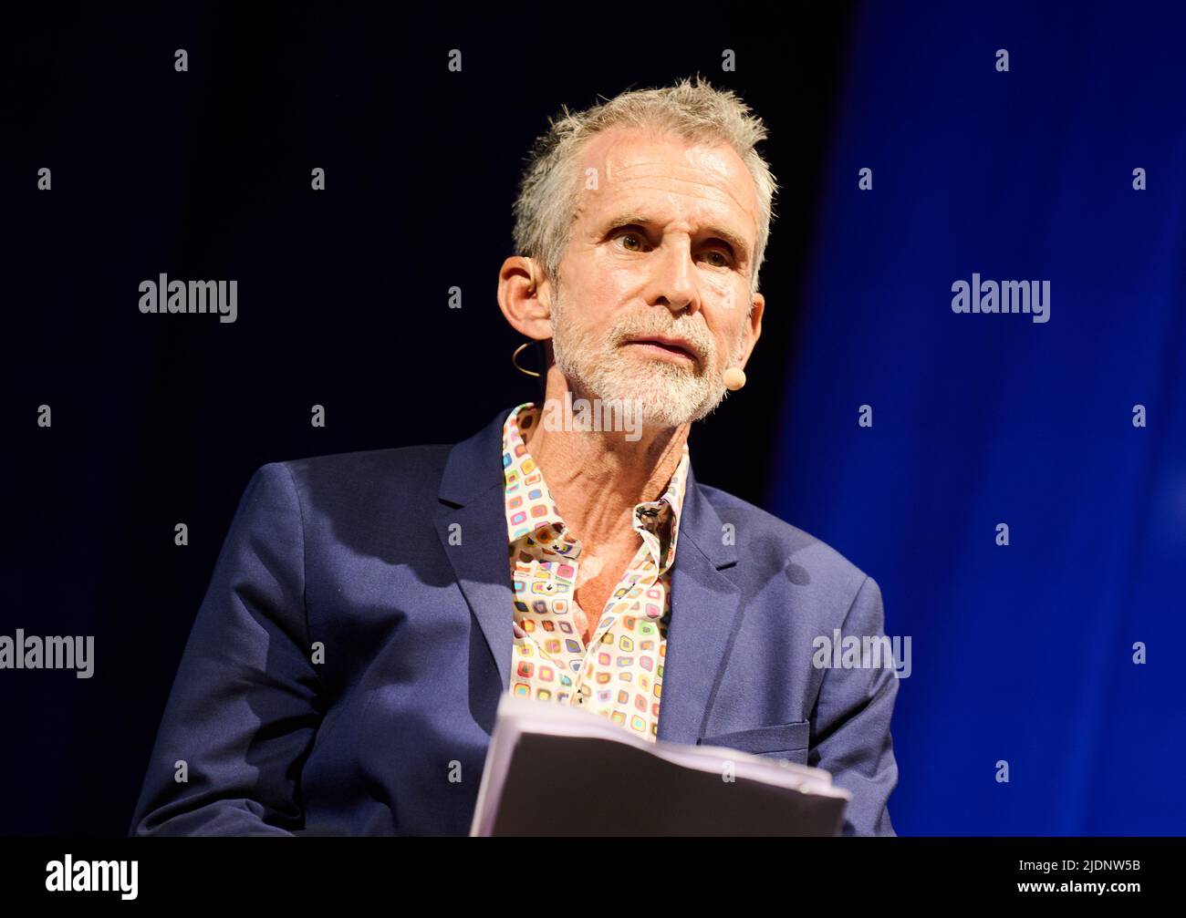 Berlin, Germany. 22nd June, 2022. Ulrich Matthes, actor, reads the ...