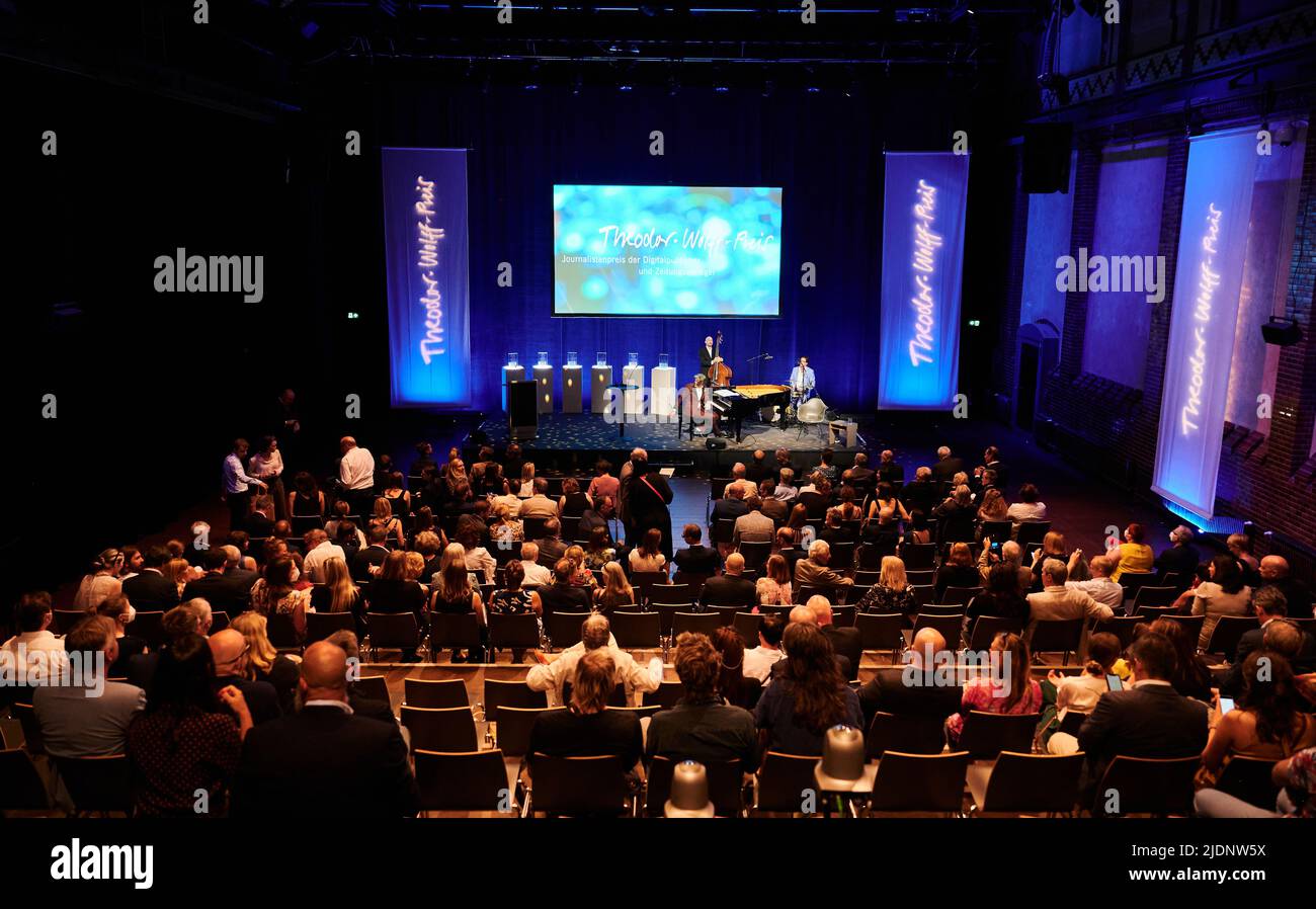 Berlin, Germany. 22nd June, 2022. The Theodor Wolff Award ceremony ...