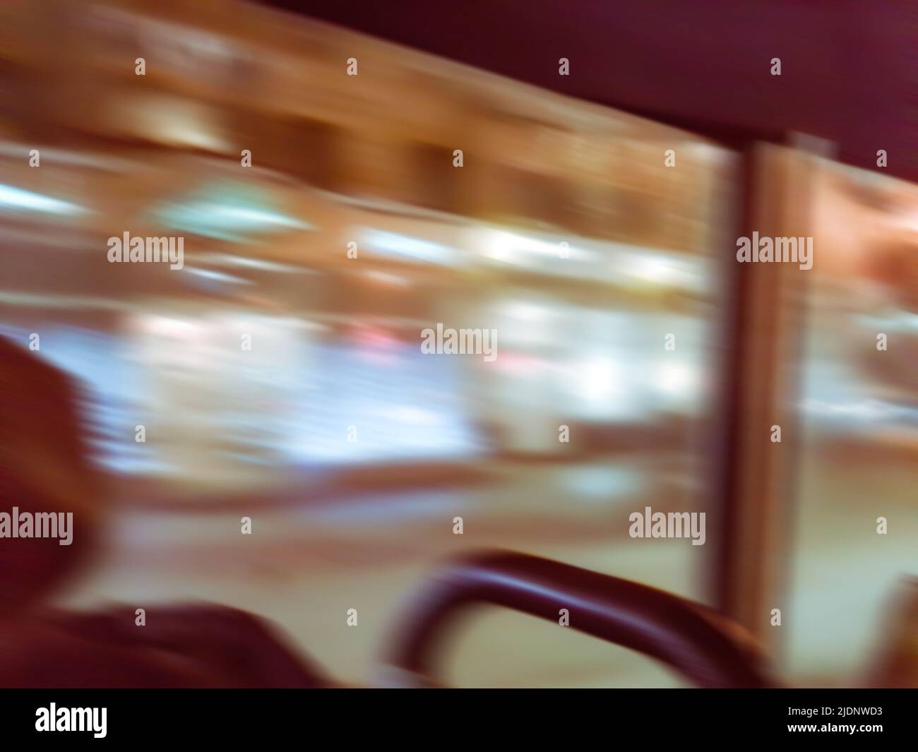 Bus interior blurred motion unfocused background. Blurred bus unfocused ...