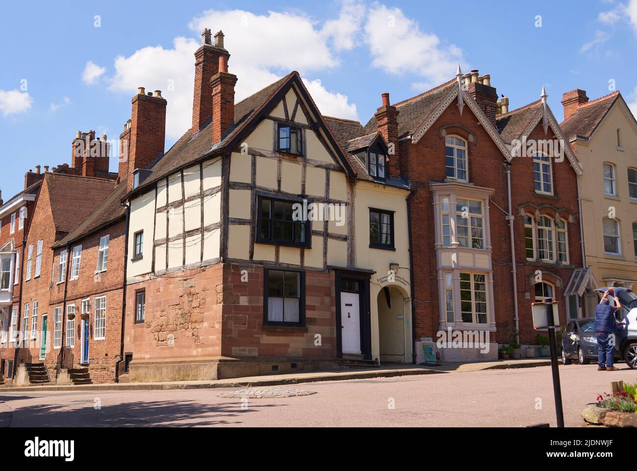 Old timber frame building in Lichfield, Staffordshire, UK Stock Photo ...