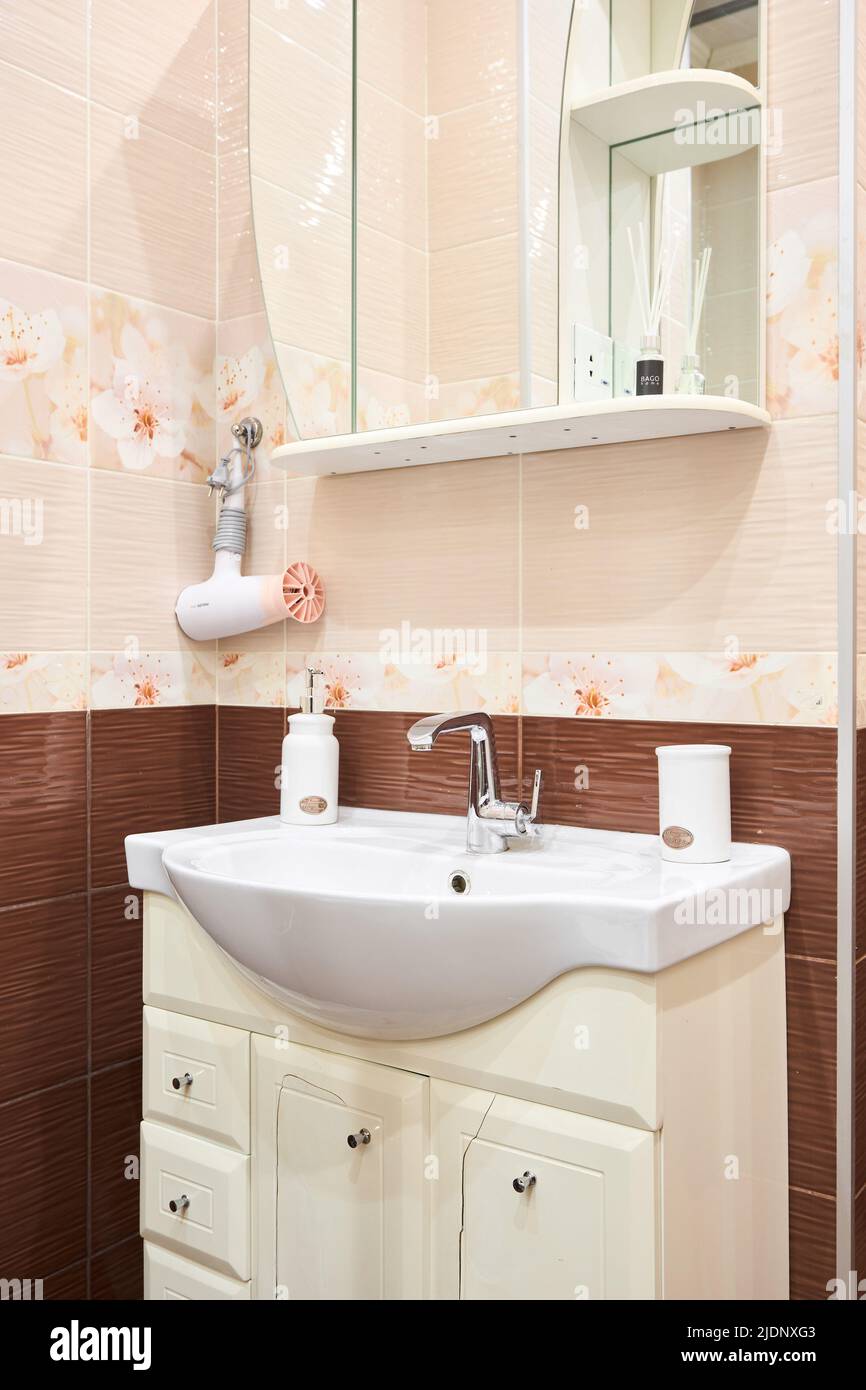 Some fragments of shooting a one-room apartment Stock Photo - Alamy