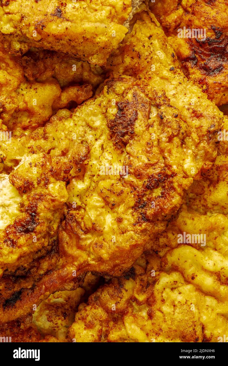Fried beef chops close-up. Chopped beef meat in batter Stock Photo - Alamy
