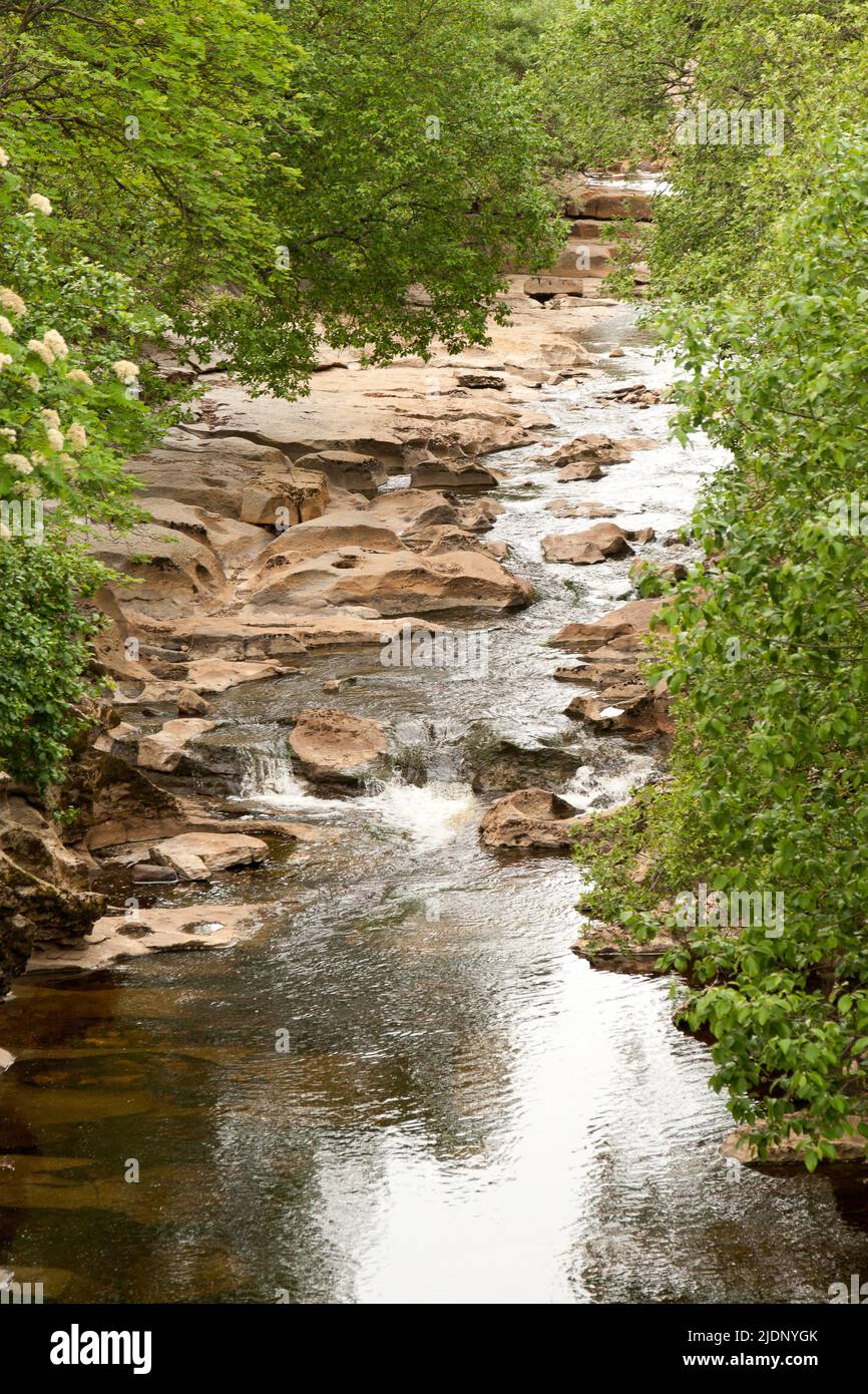 Swaledale waterfall Wain Wath Keld Stock Photo - Alamy