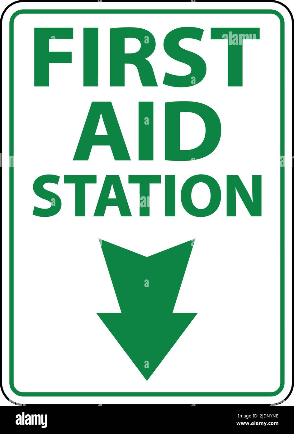 First Aid Station Sign on white background Stock Vector Image & Art - Alamy