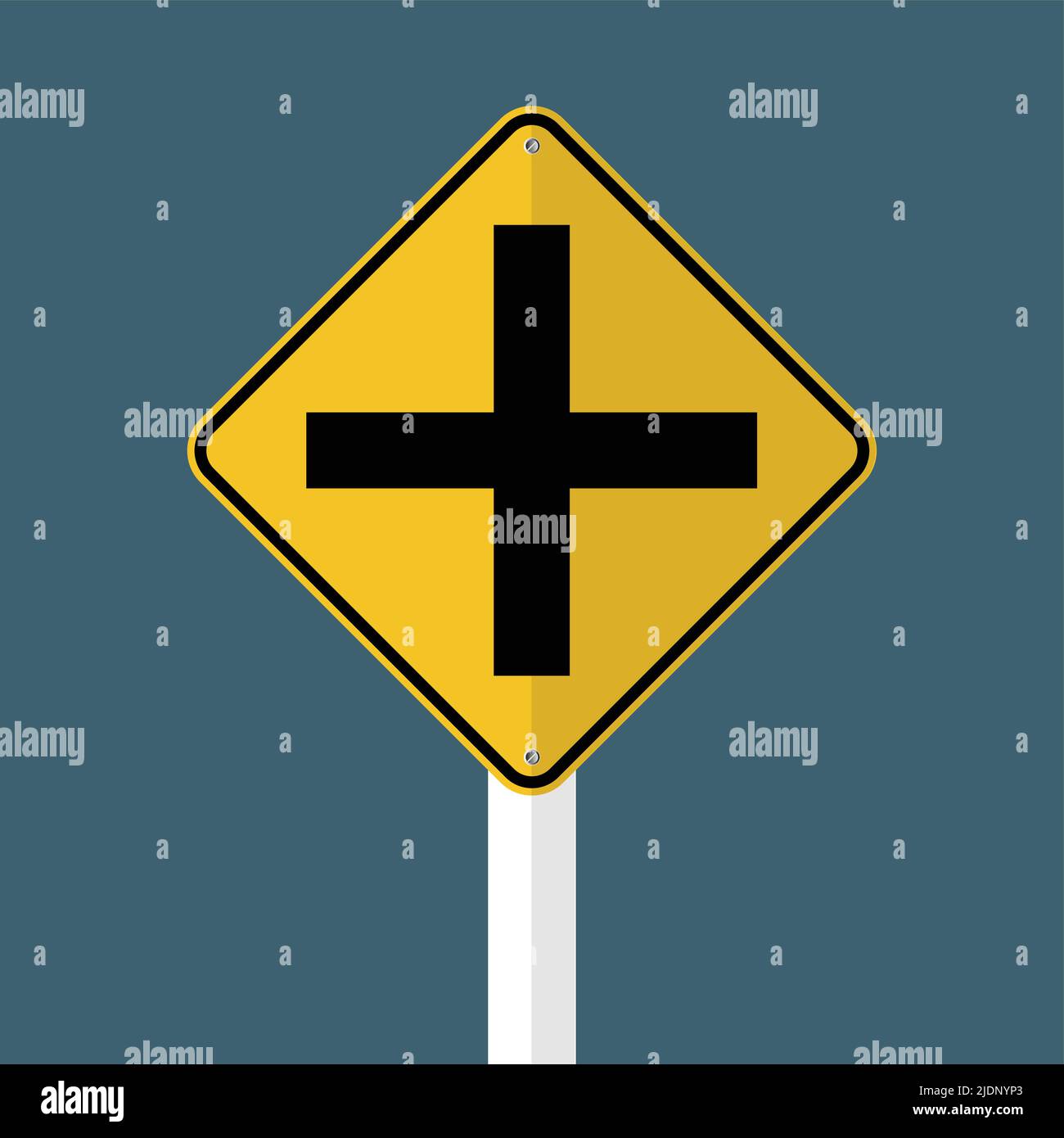 Road junction crossroads Stock Vector Images - Alamy