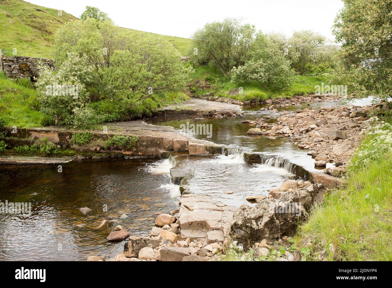 Swaledale waterfall Wain Wath Keld Stock Photo - Alamy
