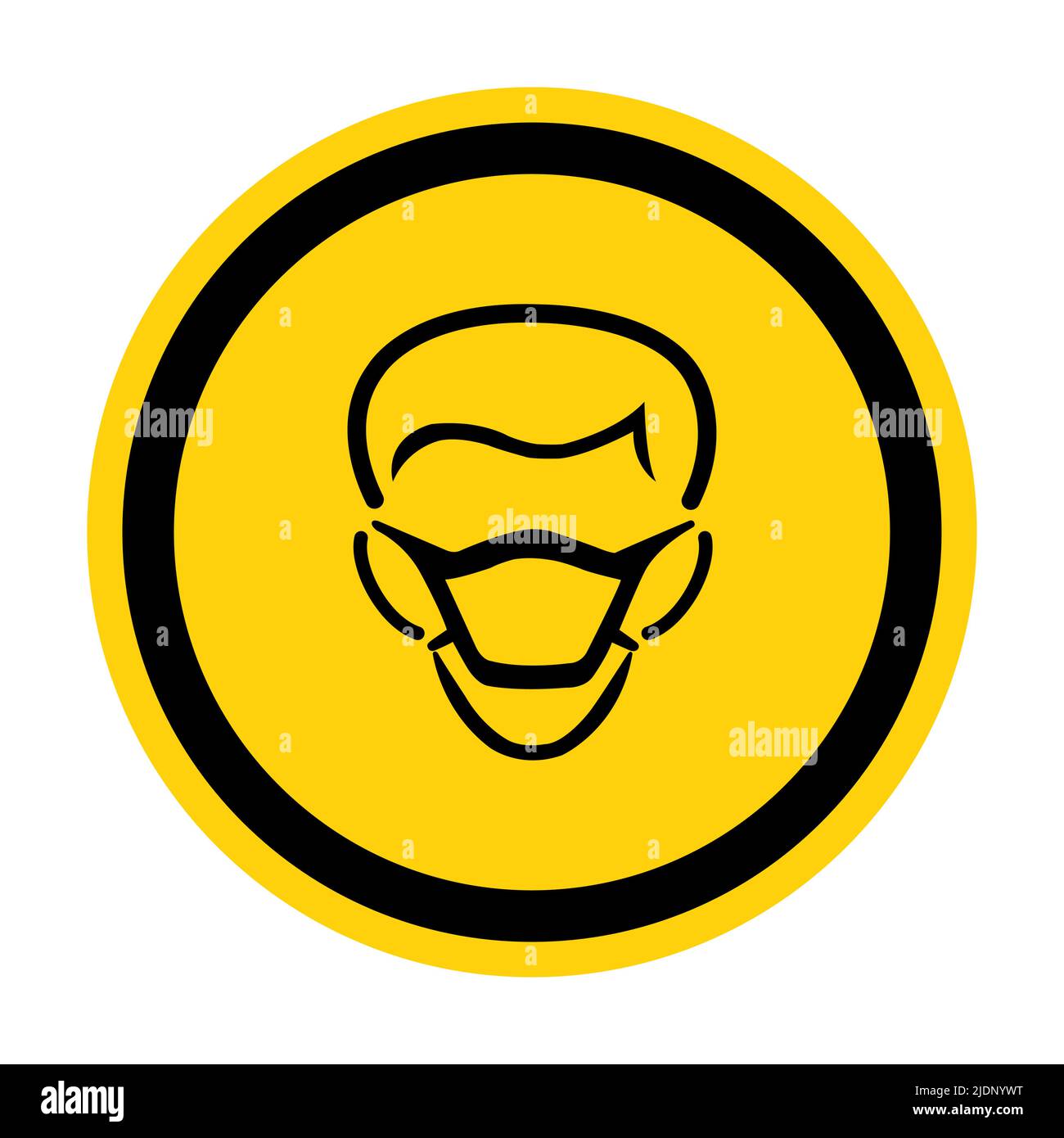 PPE Icon.Wear Mask Symbol Sign Isolate On White Background,Vector ...