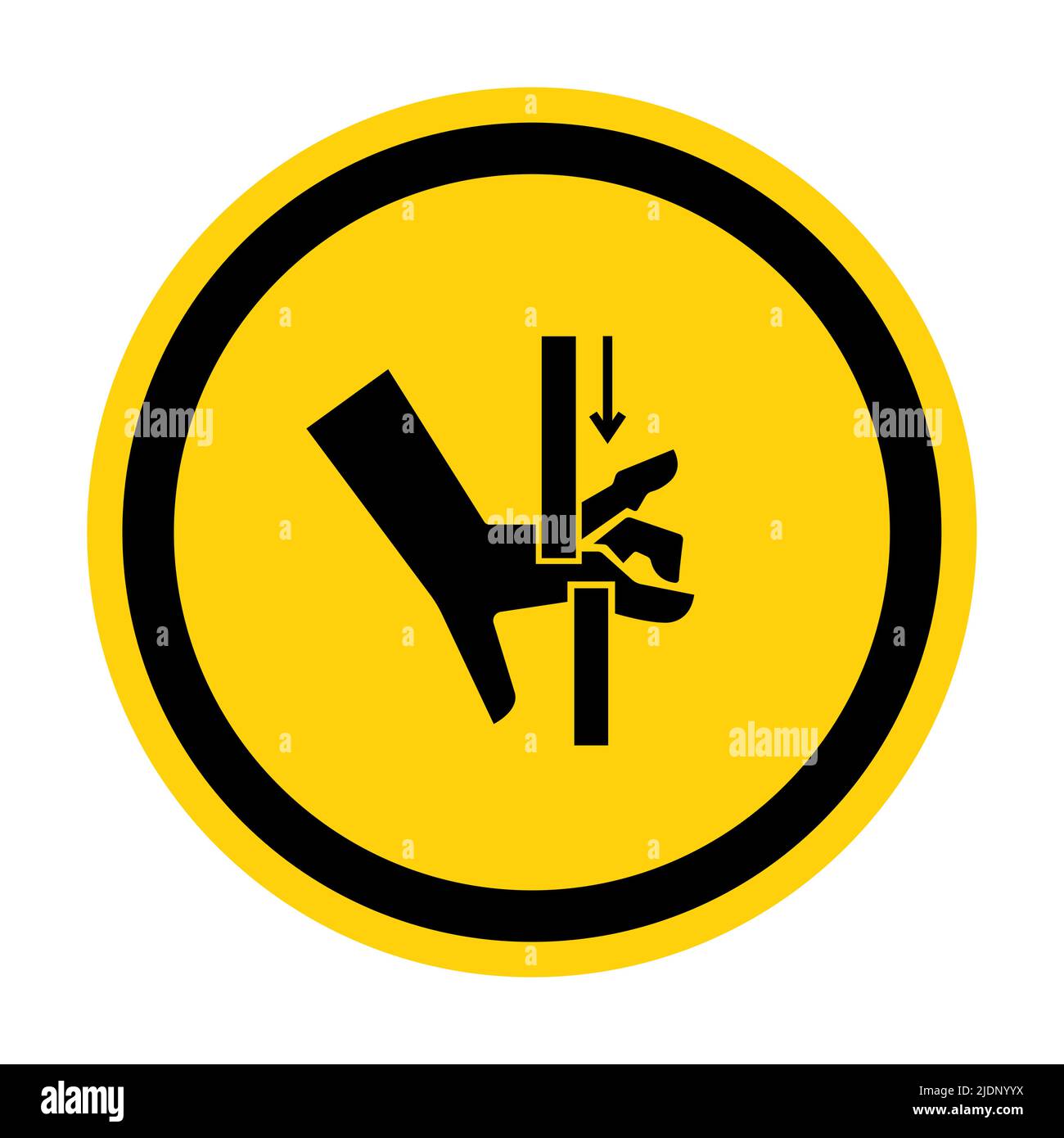 Hand Crush Moving Parts Symbol Sign, Vector Illustration, Isolate On ...