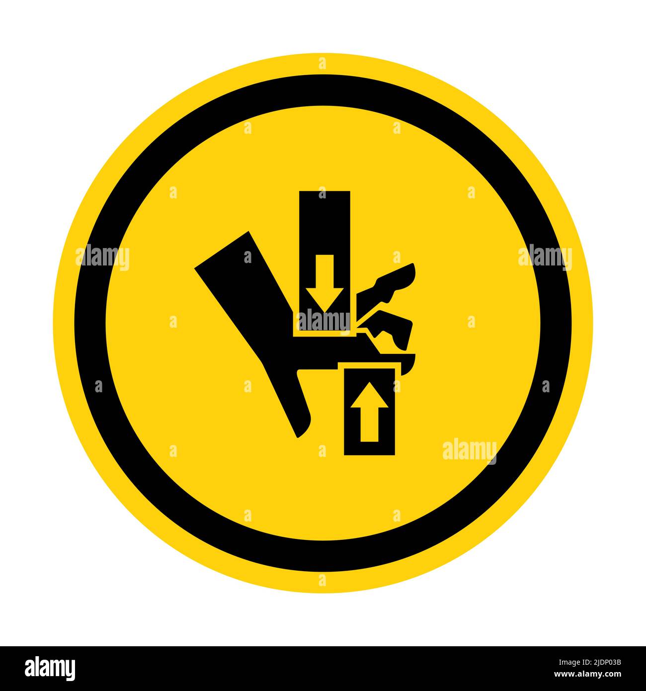 Crush Hand Top Bottom Symbol Sign Isolate on White Background,Vector ...