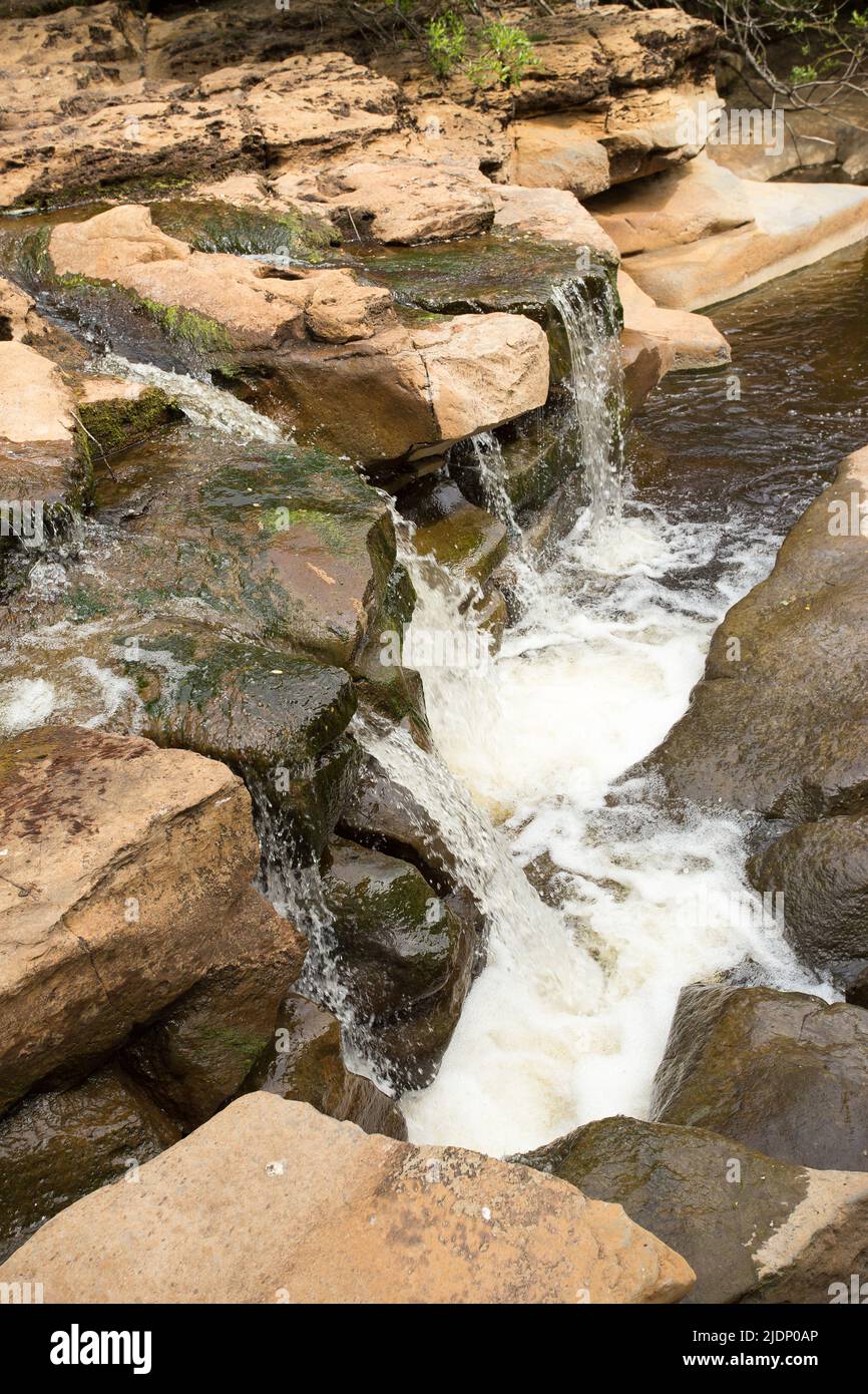 Swaledale waterfall Wain Wath Keld Stock Photo - Alamy