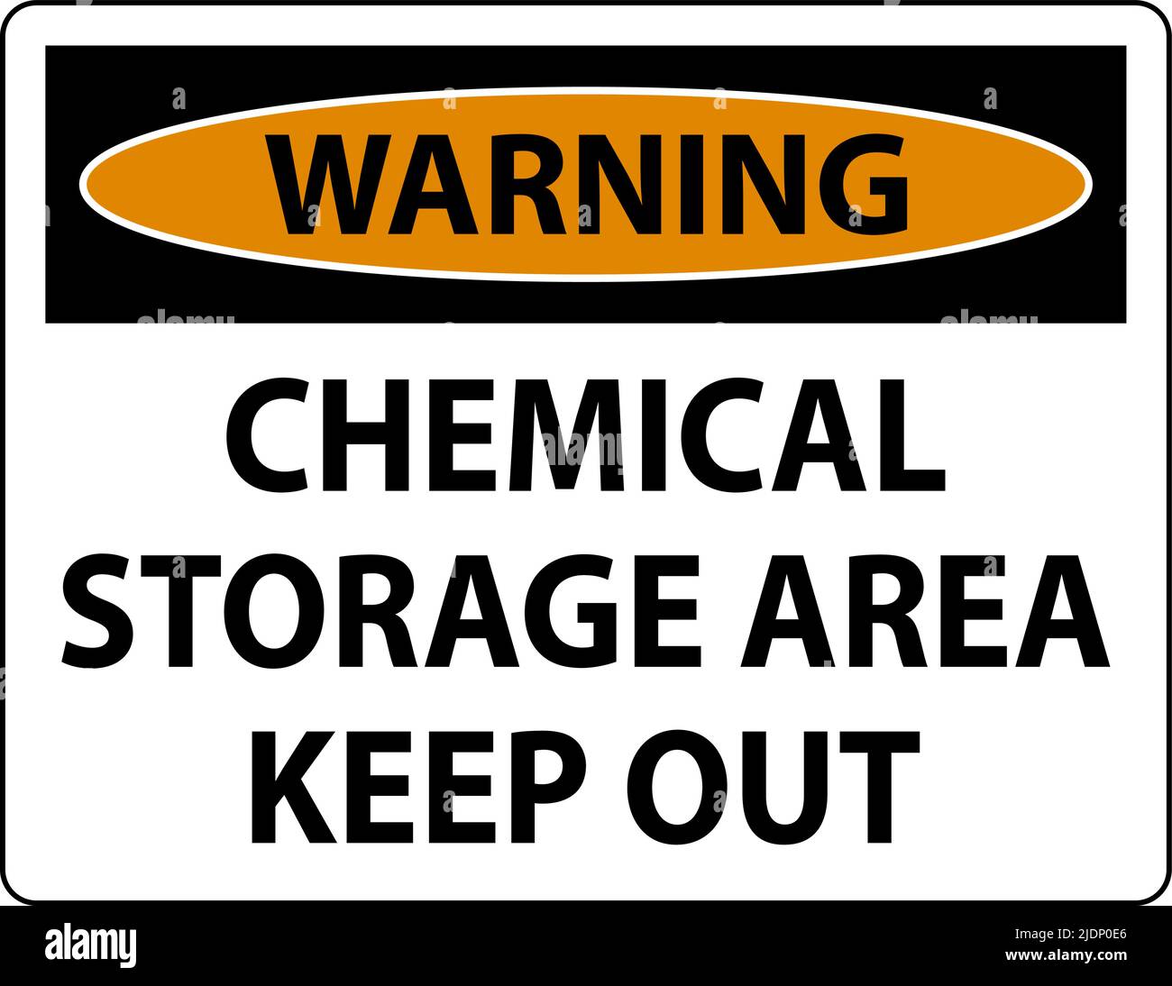 Warning Chemical Storage Area Keep Out Sign Stock Vector Image & Art ...