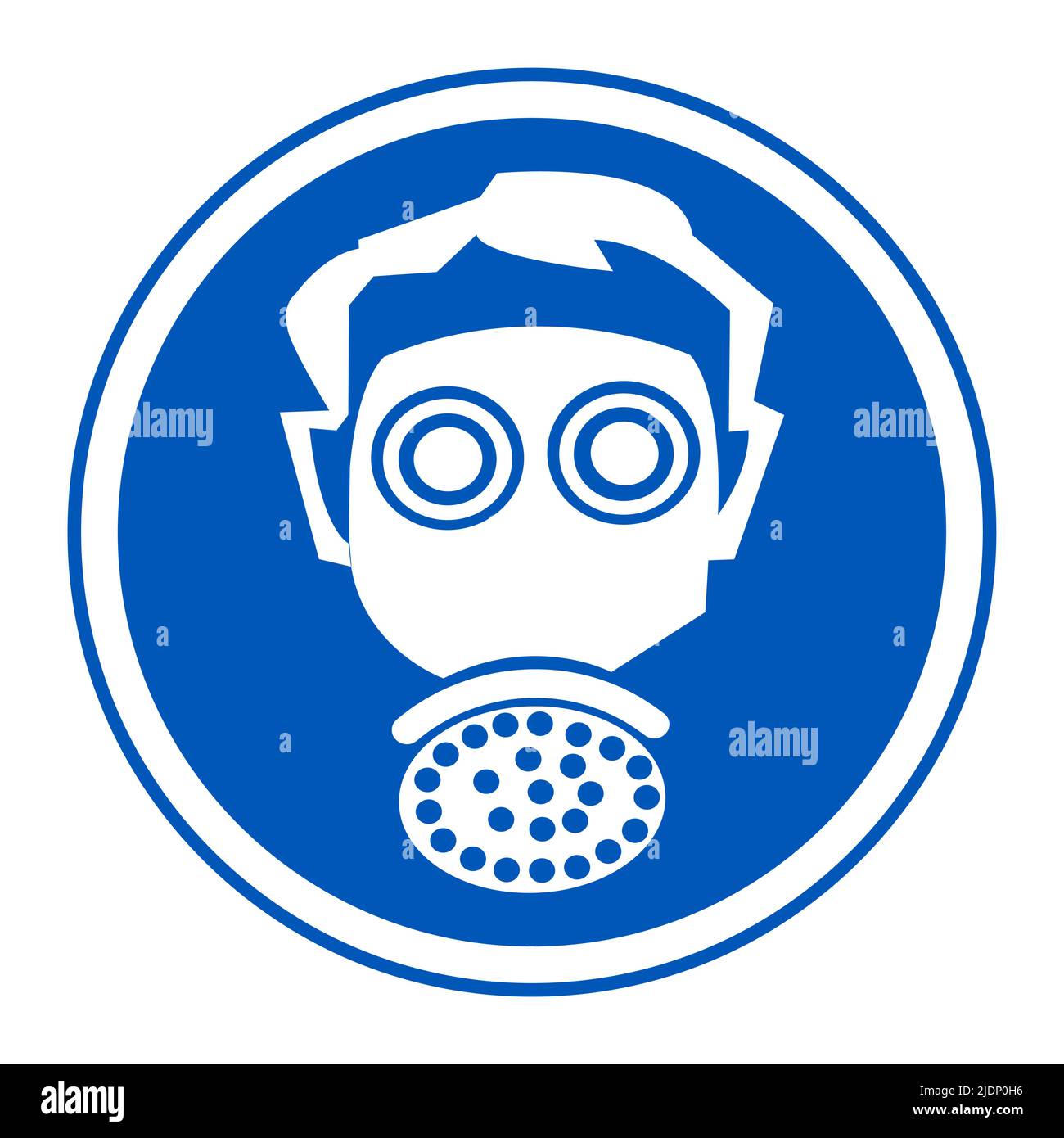 Symbol wear respirator protection Sign Isolate On White Background ...