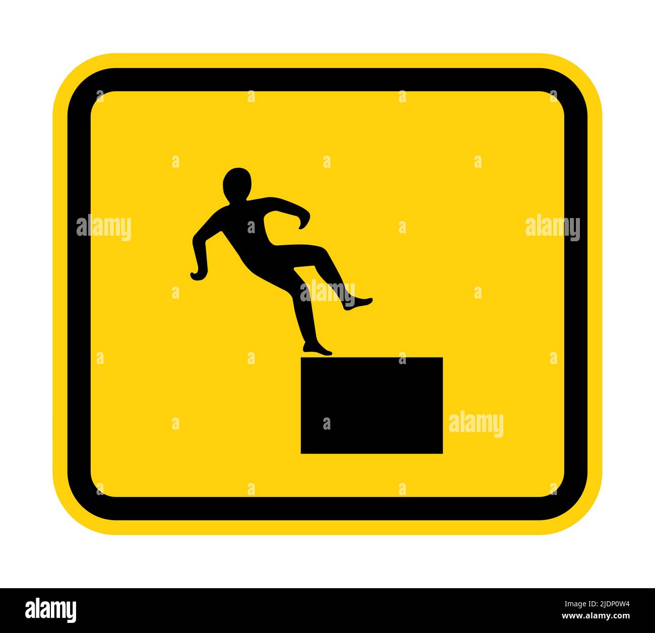 Beware High Level Drop Symbol Sign Isolate On White Background,Vector ...